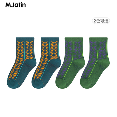 【到柜礼】马拉丁童装儿童袜子 男童大童精梳棉中筒袜11391W114S