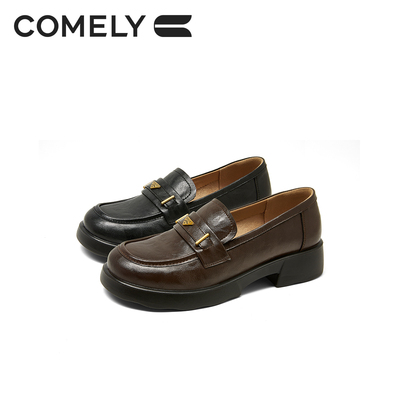 康莉通勤乐福鞋女 复古学院单鞋KHM56313D