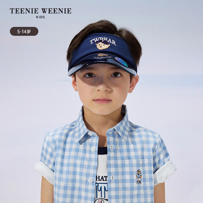 TeenieWeenie Kids小熊童装25年夏季款男童舒适刺绣遮阳空顶帽TKAC25S401K