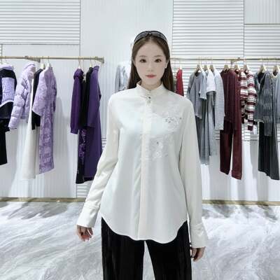 马天奴女士简约时尚衬衫MHA660POH0