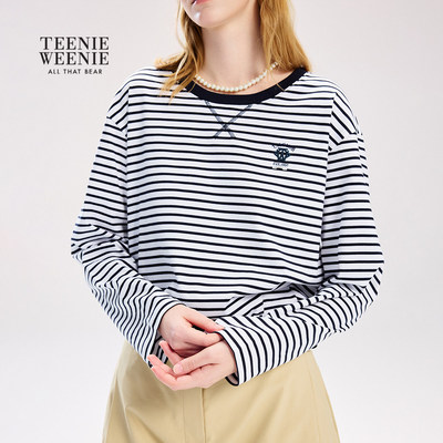 TeenieWeenie小熊女装T恤 时尚大方简约 长袖上衣TTLS2612W1A