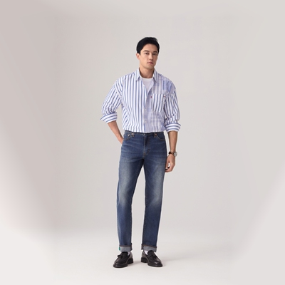【商场同款】Levi's李维斯25年春季男士休闲条纹衬衫003MX-0000