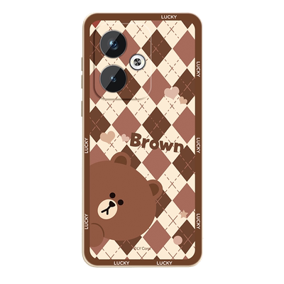 适用红米TURBO3正版布朗熊手机壳