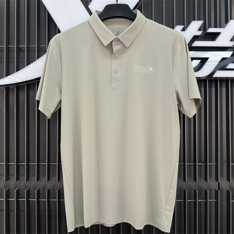 特步POLO衫短袖男2025夏季新款翻领冰丝速干运动T恤975229020002