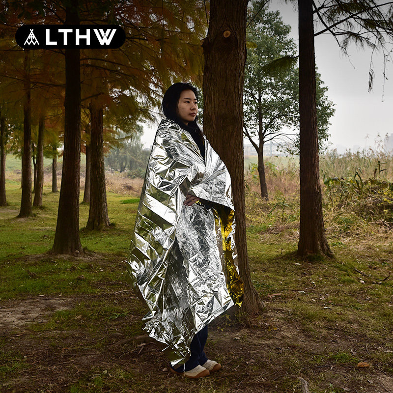 LTHW旅腾户外应急保温毯野外急救毯反光毯加厚防寒登山保暖救生毯