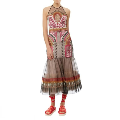 S-M穿 TEMPERLEY LONDON 时尚织纹洋装连衣裙 1630