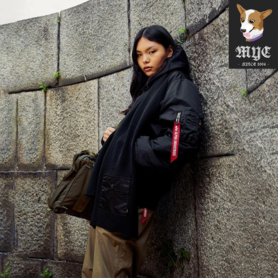 N.HOOLYWOOD x ALPHA Industrie 联名款连帽阔版机能飞行夹克26SS