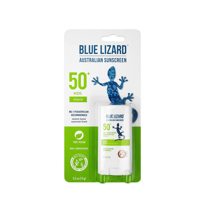 美国进口Blue Lizard矿物防晒棒SPF50+防晒霜防水无铝无香保湿14g