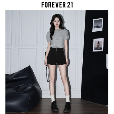 Forev21美式辣妹黑色高腰