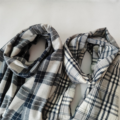 纯棉棉百搭米棕全棉磨毛保暖颈巾