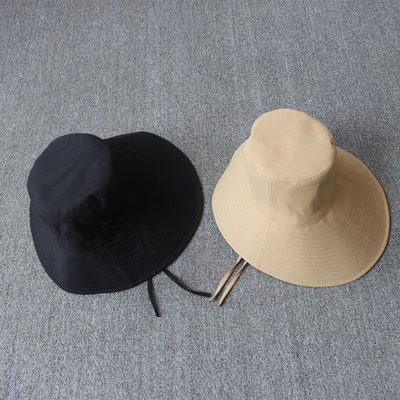 渔夫帽旅游女春夏大帽檐明线