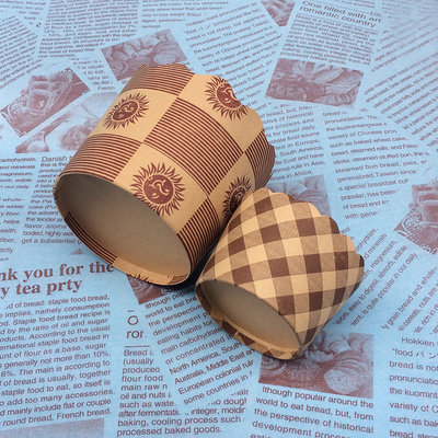 特大号格子纸托纸杯蛋糕纸托