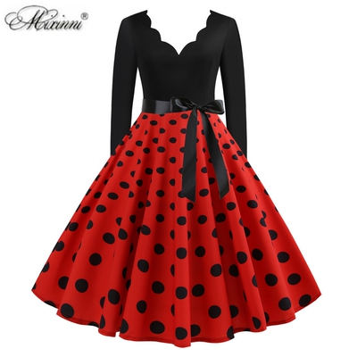 复古长袖派对收腰表演