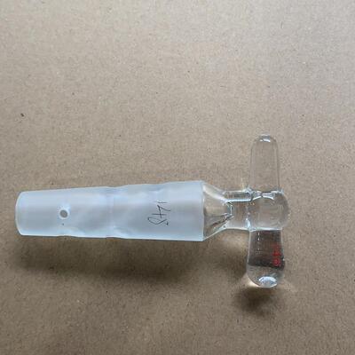 欣维尔 双排管塞子高硼硅玻璃化学实验玻璃仪器双排管塞子双排管塞玻璃塞M181003T001空心M230005T009实心