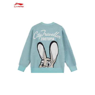 李宁毛衣迪士尼疯狂动物城联名编织衫女2025冬季保暖AMBV342