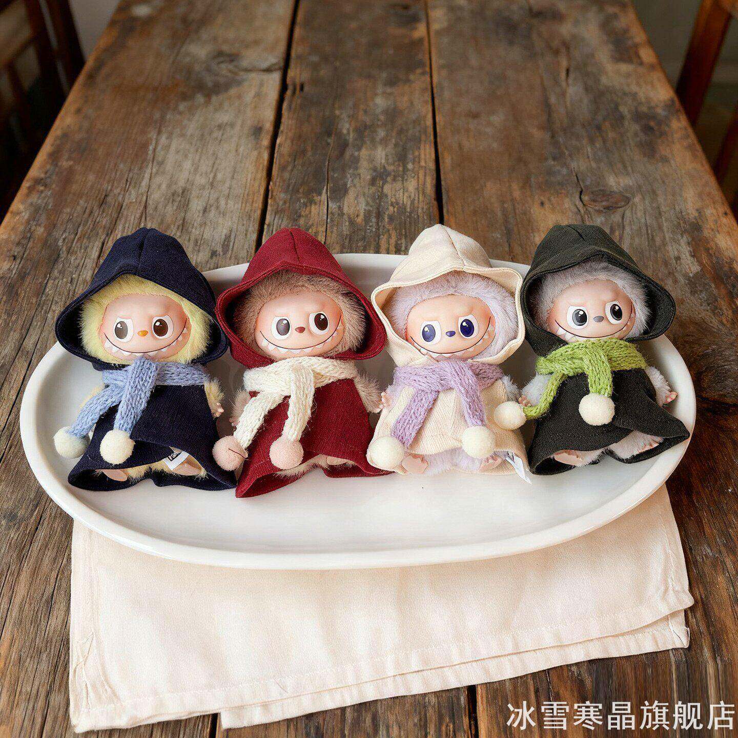 毛线针衣服娃娃裙子插件织成服饰儿童圣诞节围脖公仔节日复古