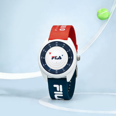 FILA斐乐小众设计潮流撞色学生手表男学生静音手表穿搭腕表女6806