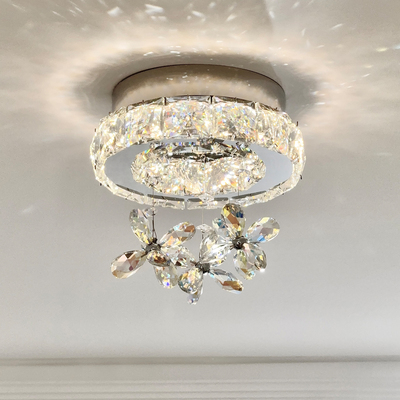 玄关走廊过道衣帽间花朵水晶灯