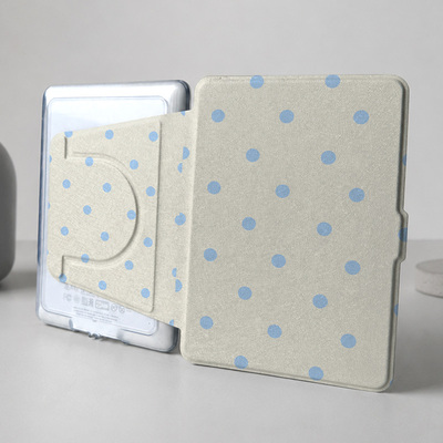 波点kindle保护套paperwhite1/2/3/4/5/6汉王clear6阅读器掌阅light4/turbo磁吸4c旋转neo3/pro蓝色Ultra拆分