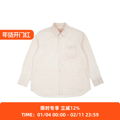 YOKO SAKAMOTO REGULAR COLLAR SHIRT 天然成衣植物染色长袖衬衫