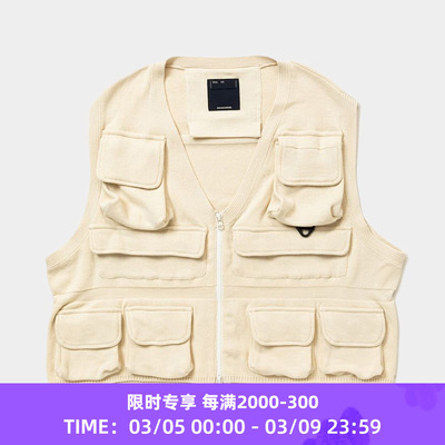 meanswhileV领拉链钓鱼马甲