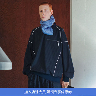 F/CE PINSTREAM PULLOVER SHIRT 机能性套头衫 V领长袖衫