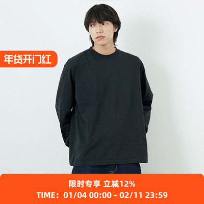 blurhms ROOTSTOCK Classic Long-sleeve 硫化染色长绒棉长袖T恤