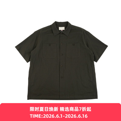 YOKO SAKAMOTO UTILITY S/S SHIRT 军事风宽松短袖衬衫