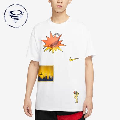 Nike/耐克正品Exploration男子篮球运动短袖T恤CD1309-100