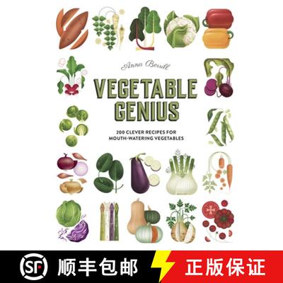 【3-4周达】精装 Vegetable Genius: 200 Clever Recipes to Hero Your Veggies! [9781837760381]