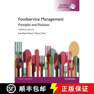 【3-4周达】Foodservice Management: Principles and Practices, Global Edition [9781292104195]