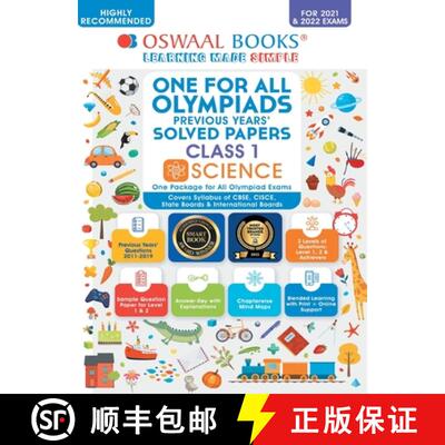 【3-4周达】Oswaal One for All Olympiad Previous Years' Solved Papers, Class-1 Science Book (For 2021-... [9789354233456]