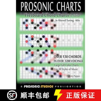 【3-4周达】Fretboard Chord Charts for Guitar - In Altered Tuning: 4ths [9780988963955]