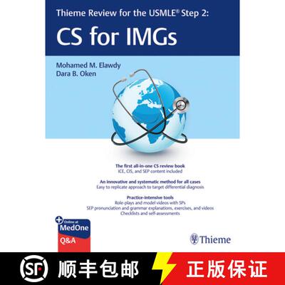 【3-4周达】精装 Thieme Review for the USMLE (R) Step 2: CS for IMGs [9781684201969]