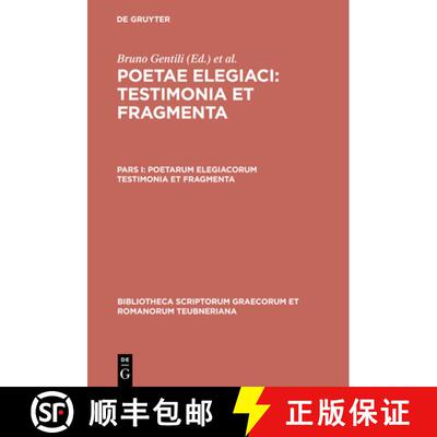 【3-4周达】精装 Poetarum Elegiacorum Testimonia et Fragmenta, pars prior [9783598717017]