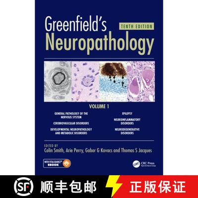【3-4周达】精装 Greenfield's Neuropathology 10e Vol 1 [9781032481371]