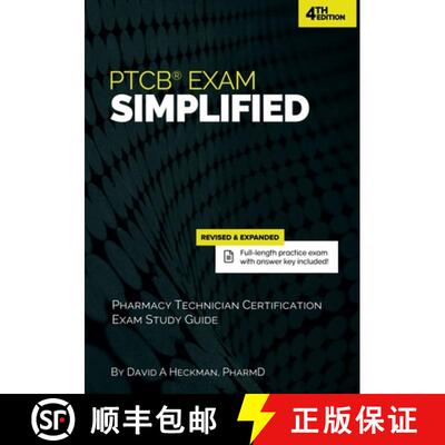 【3-4周达】PTCB Exam Simplified: Pharmacy Technician Certification Exam Study Guide [9781942682127]