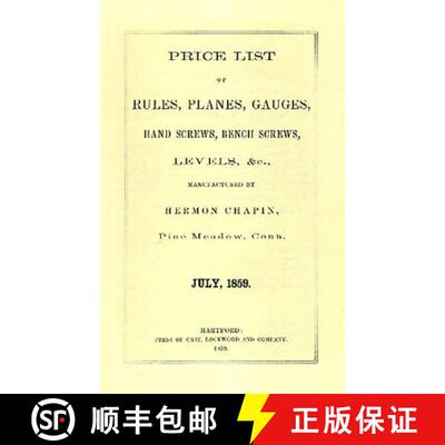 【3-4周达】H. Chapin 1859 Price List [9781879335080]