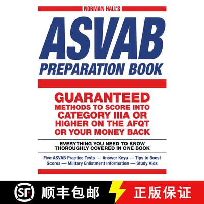 【3-4周达】Norman Hall's Asvab Preparation Book: Everything You Need to Know Thoroughly Covered in On... [9781440569753]