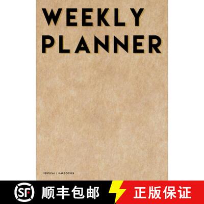 【3-4周达】精装 Vertical Weekly Planner 2020-2021: 18 Month Hardcover Weekly, Monthly & Yearly Planne... [9783947808519]