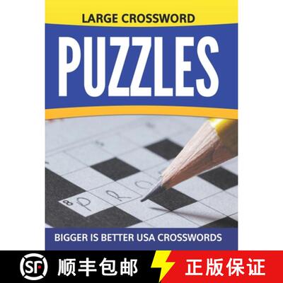 【3-4周达】Large Crossword Puzzles: Bigger Is Better USA Crosswords [9798869457288]