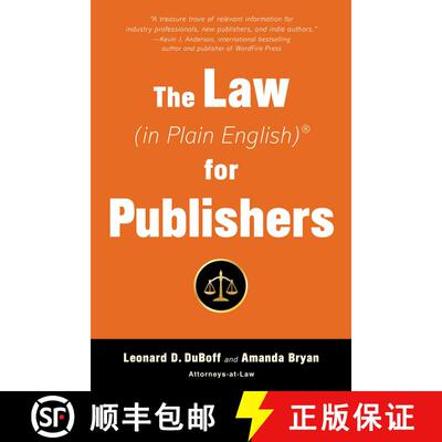 【3-4周达】The Law (in Plain English) for Publishers [9781621536765]