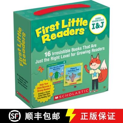 【3-4周达】First Little Readers: Guided Reading Levels I & J (Parent Pack): 16 Irresistible Books Tha... [9781338789874]
