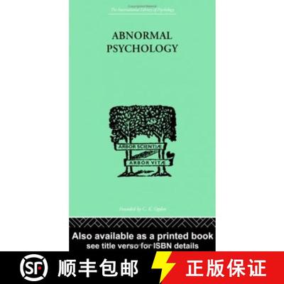 【3-4周达】ABNORMAL PSYCHOLOGY   ILPSY  4 [9780415209229]