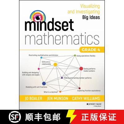 【3-4周达】Mindset Mathematics: Visualizing And Investigating Big Ideas, Grade 4 [Wiley教育学] [9781119358800]