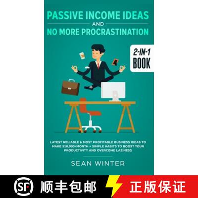 【3-4周达】精装 Passive Income Ideas and No More Procrastination 2-in-1 Book: Latest Reliable & Most ... [9781648660191]