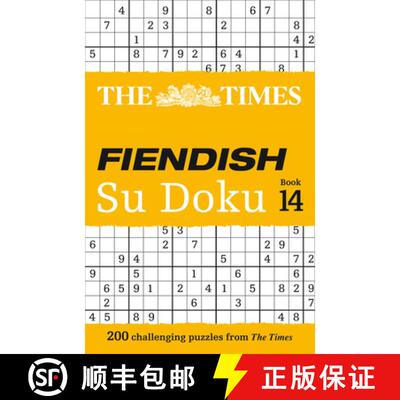 【3-4周达】The Times Fiendish Su Doku: Book 14: 200 Challenging Puzzles from the Times [9780008404246]