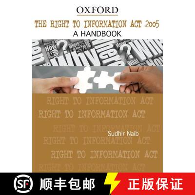 预订 精装 The Right to Information Act 2005: A Handbook [9780198067474]