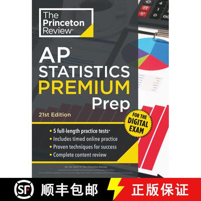 【3-4周达】Princeton Review AP Statistics Premium Prep, 21st Edition: 5 Practice Tests + Digital Prac... [9780593518281]