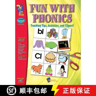 【3-4周达】Fun with Phonics - Teaching Tips, Activities & Clip Art [9781550356717]